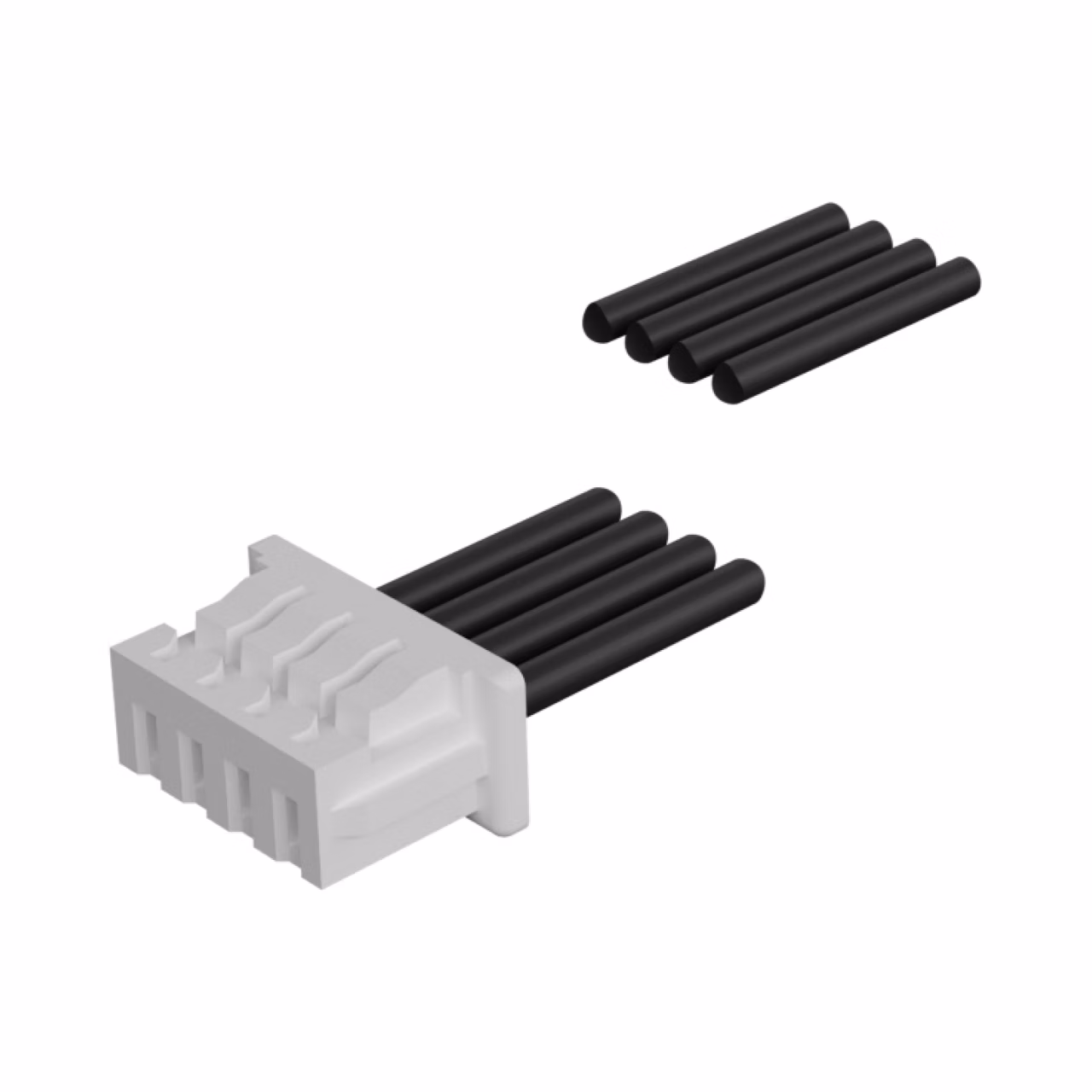 PicoBlade Female-to-Pigtail Off-the-Shelf (OTS) Cable Assembly, Single Row, 425.00mm Length, 4 Circuits, Natural for sale