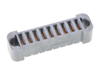 Mini-Fit HCS Header, 4.20mm Pitch, Single Row, Vertical, with Snap-in Plastic Peg PCB Lock, 3 Circuits, Circuit 2 Voided, Nylon 6/6 94V-2, Matte Tin (Sn) Plating, with Drain Holes