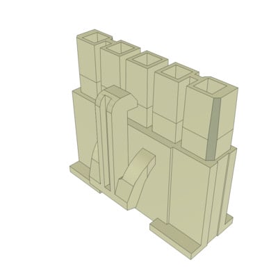 Samtec IPBD-05-D-K Rectangular Connector Housing
