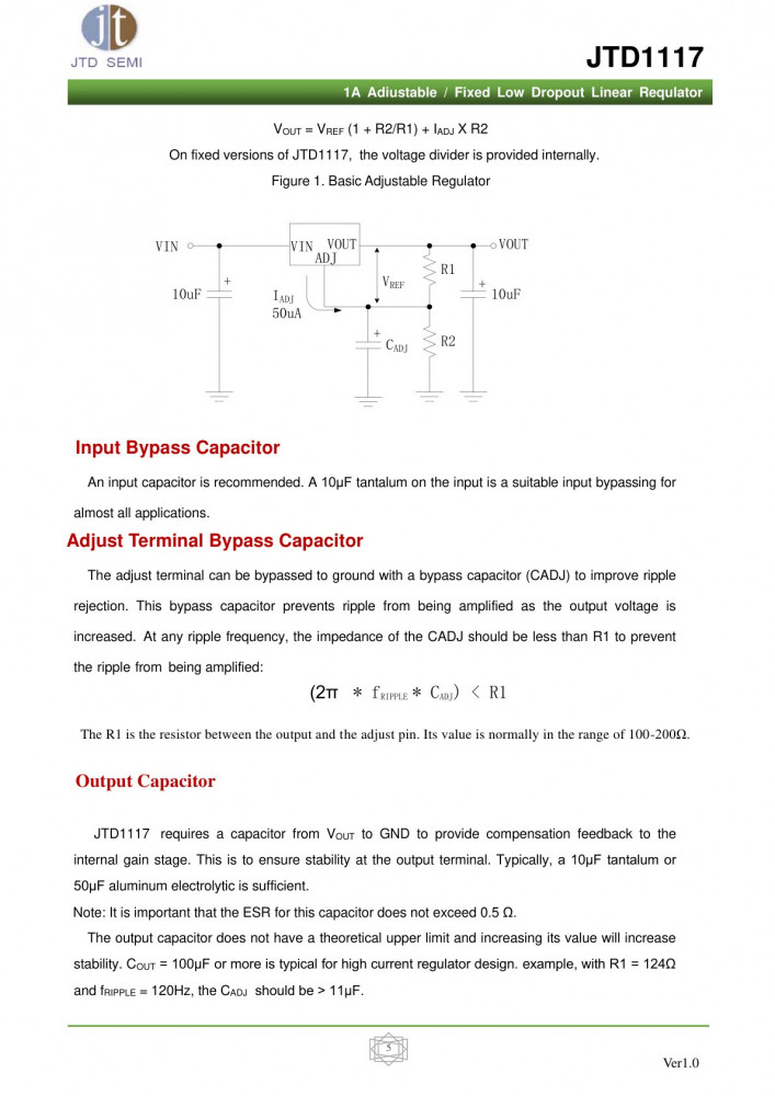 JTD1117 datasheet page 5