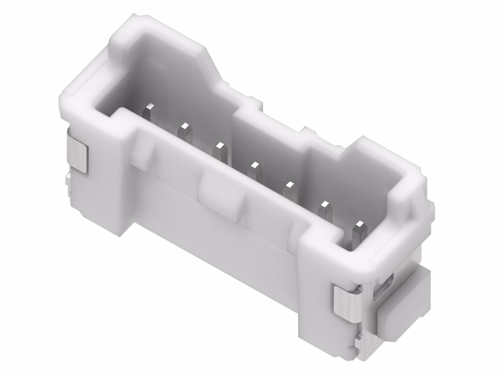 2.00mm Pitch, Micro-Lock Plus PCB Header, Single Row, Vertical, Surface Mount, Matte Tin Plating, Positive Lock, 9 Circuits, Low-Halogen, Low-Halogen, Natural (White)