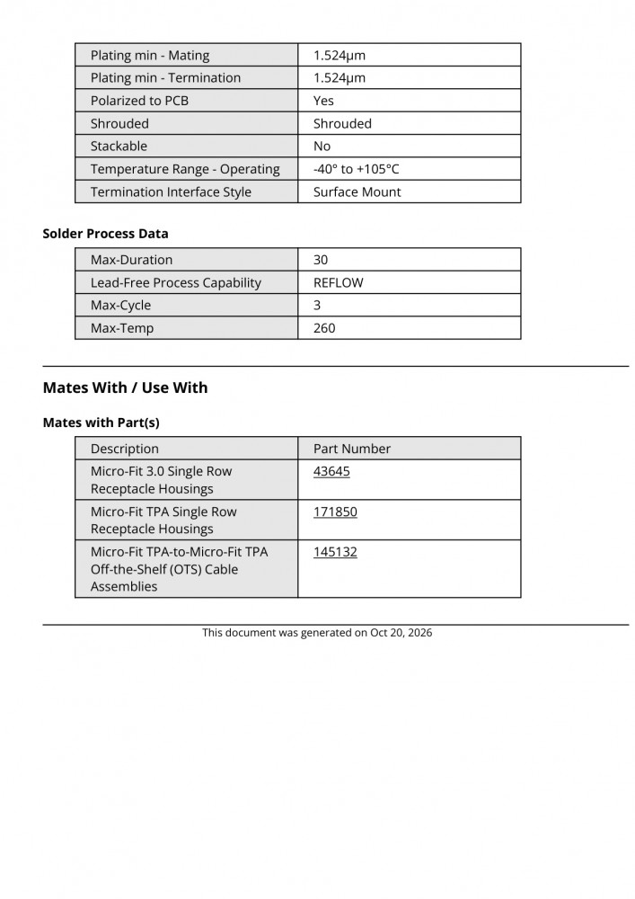 MOLEX 436500709 document image 4