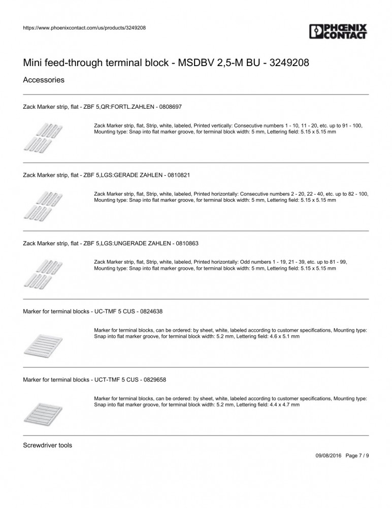 Phoenix Contact 3249208 technical document page 7