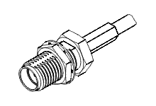 MCX Jack, Straight, PCB Receptacle, Through Hole, Brass Body, Gold (Au) Plated, 2.79mm Leg Length, 50 Ohms