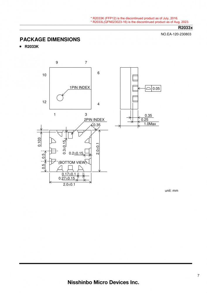 R2033x datasheet page 7