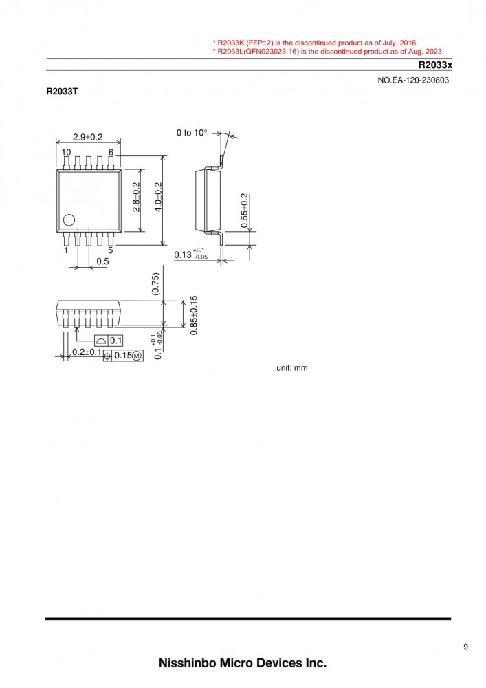 R2033x datasheet page 9