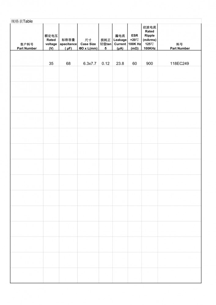 118EC249 datasheet page 2