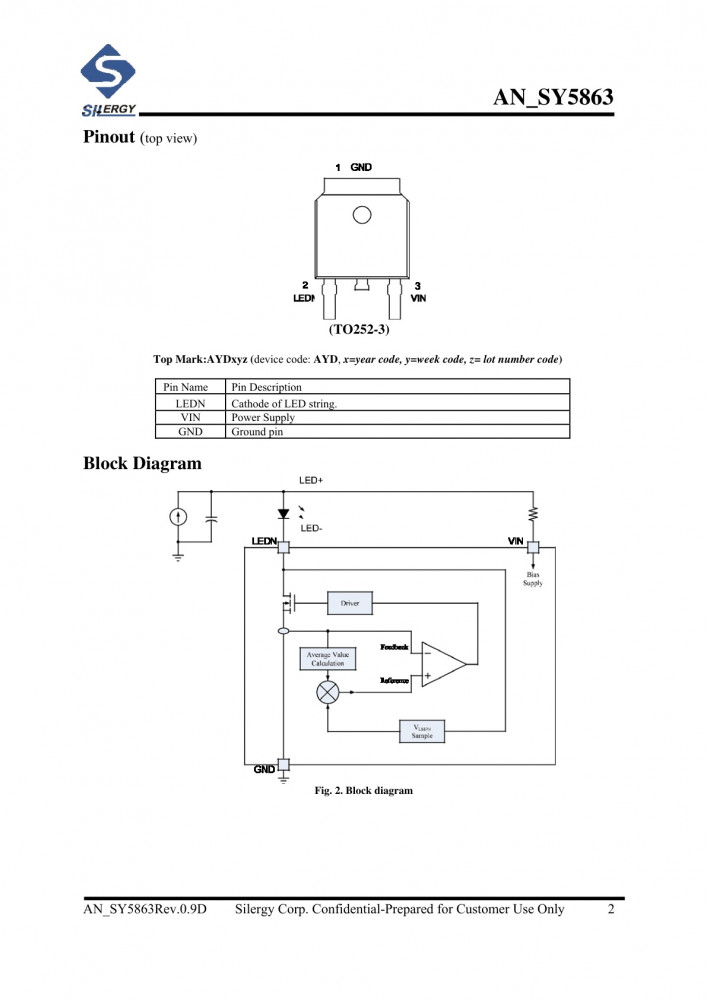 SY5863JAC datasheet page 2