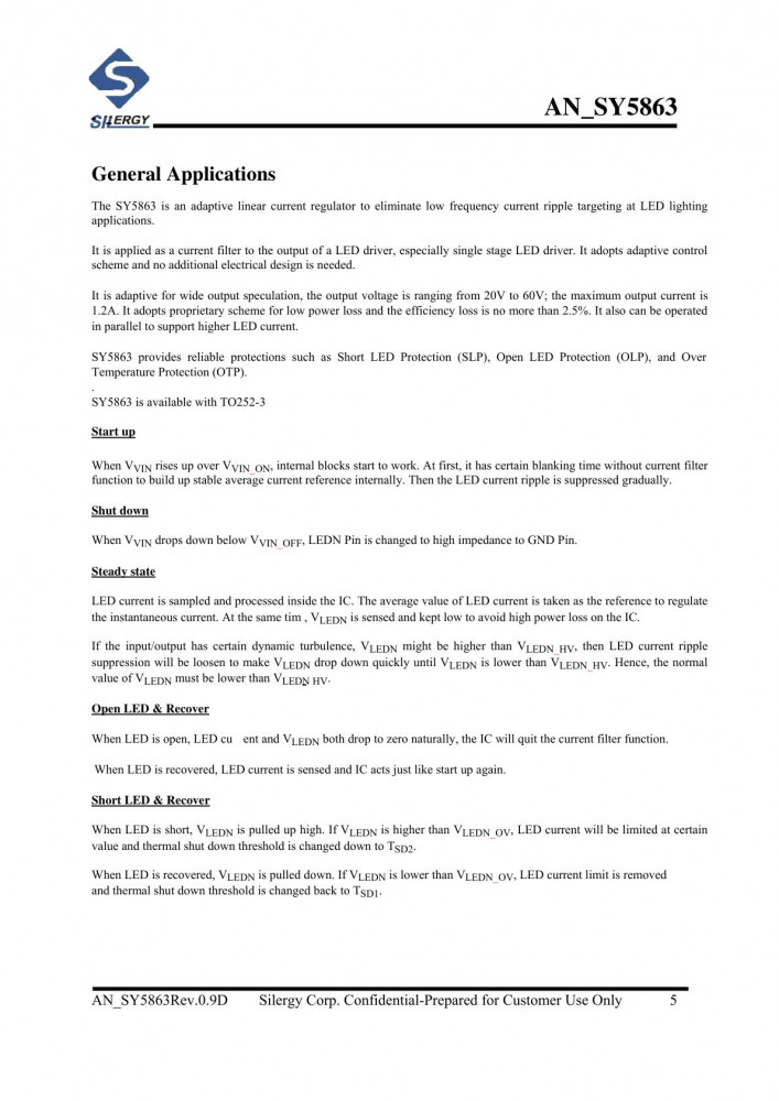 SY5863JAC datasheet page 5