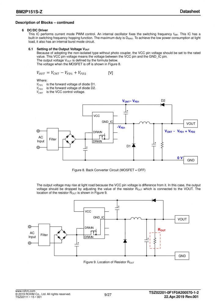 BM2P151S-Z technical document page 9