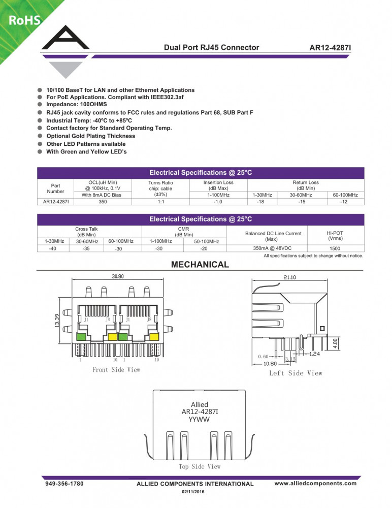 AR12-4287I technical document page 1