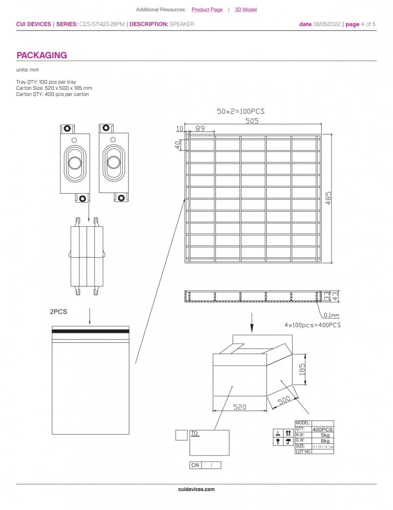 CES-571423-28PMA datasheet page 4