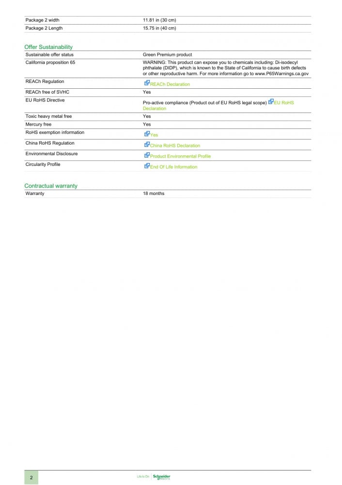 XAPE304 technical document page 2