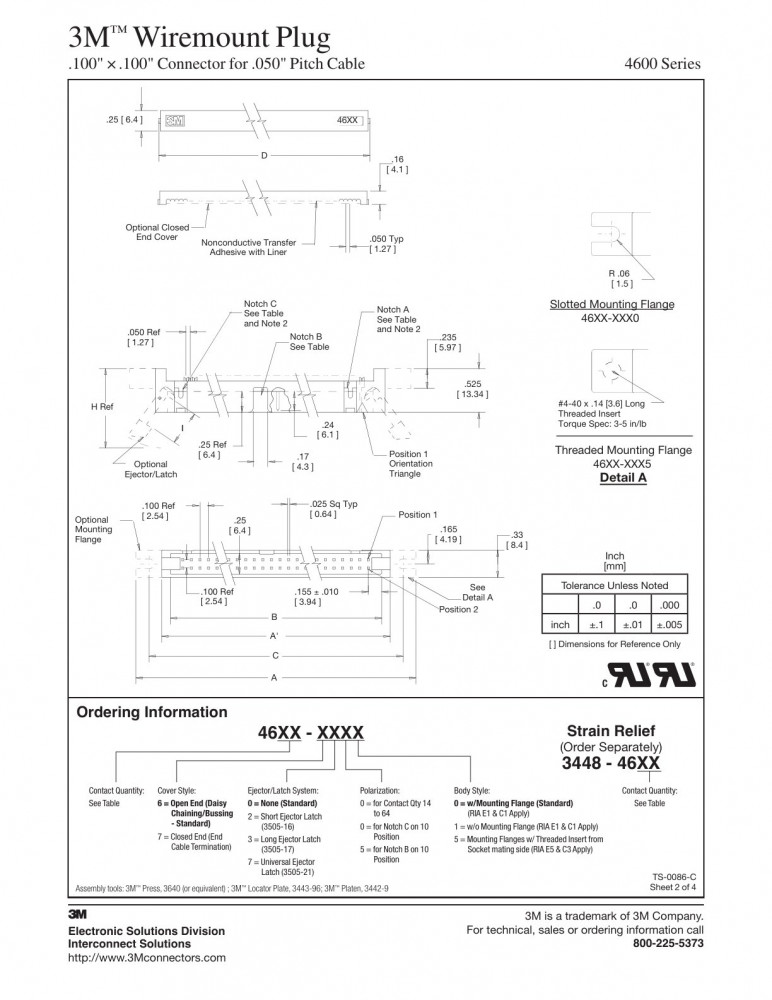3M 4616-6205 technical document page 2