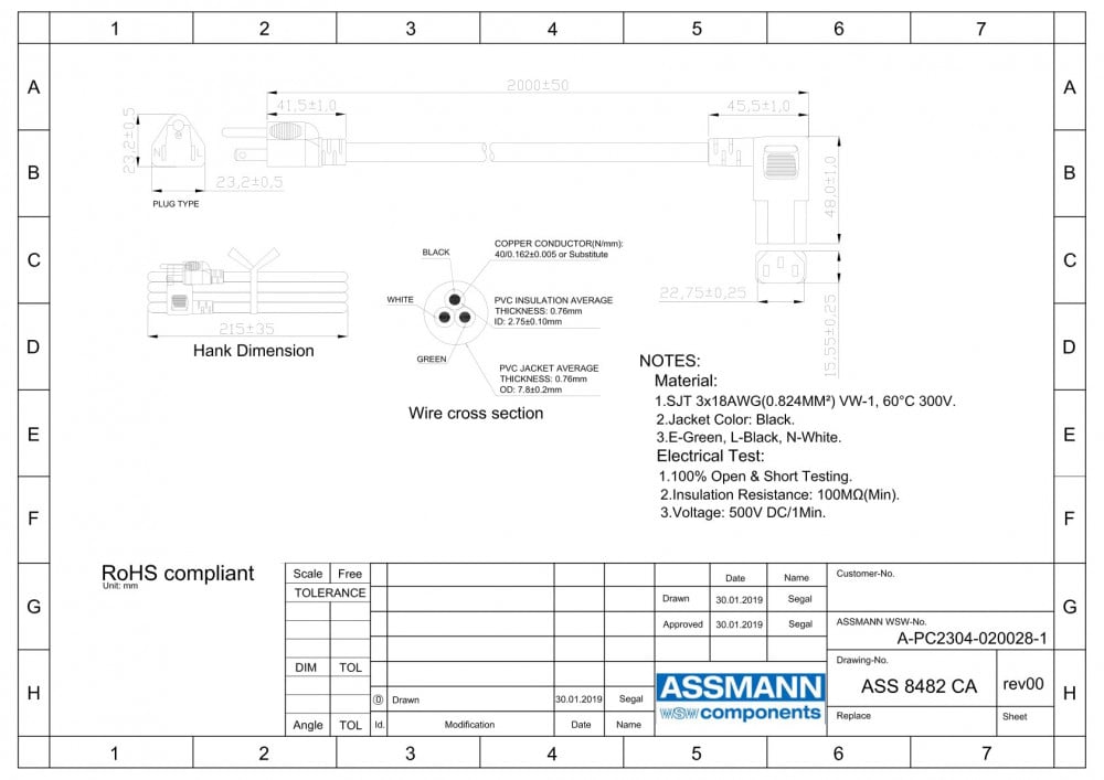 A-PC2304-020028-1 technical drawing page