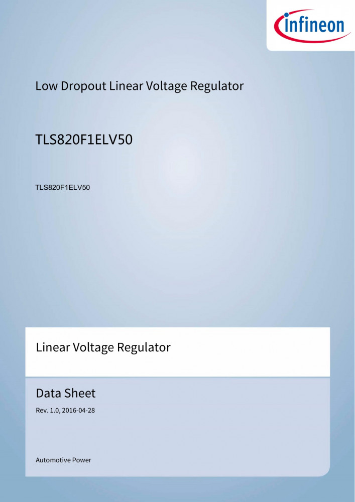 TLS820F1ELV50 datasheet page 1