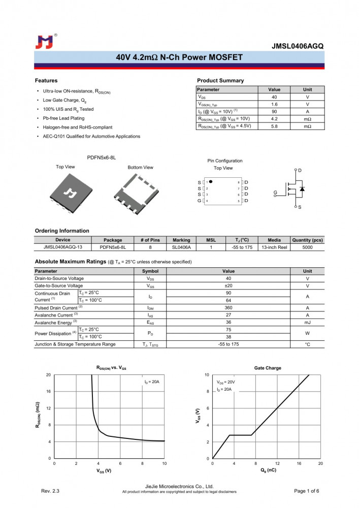 JMSL0406AGQ-13 datasheet page 1