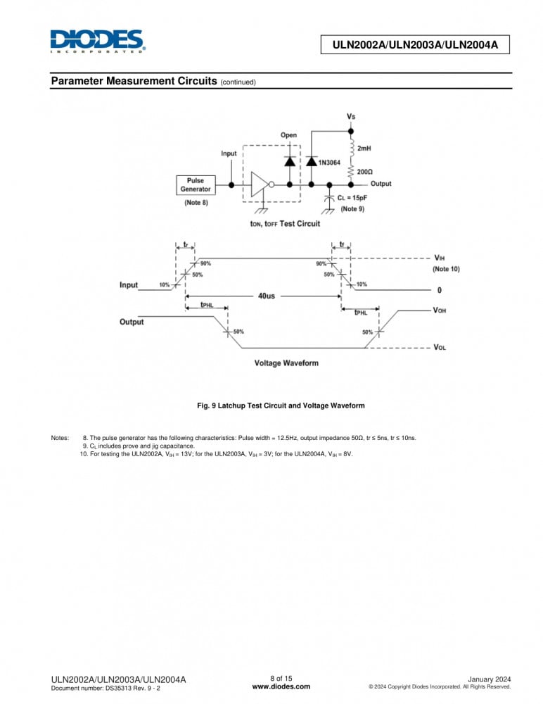 ULN2003A datasheet page 8