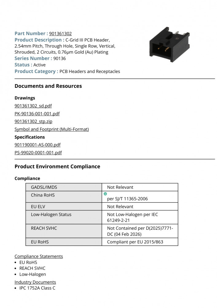 901361302 technical documentation image 1
