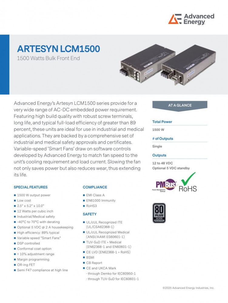 LCM1500 technical document page 1