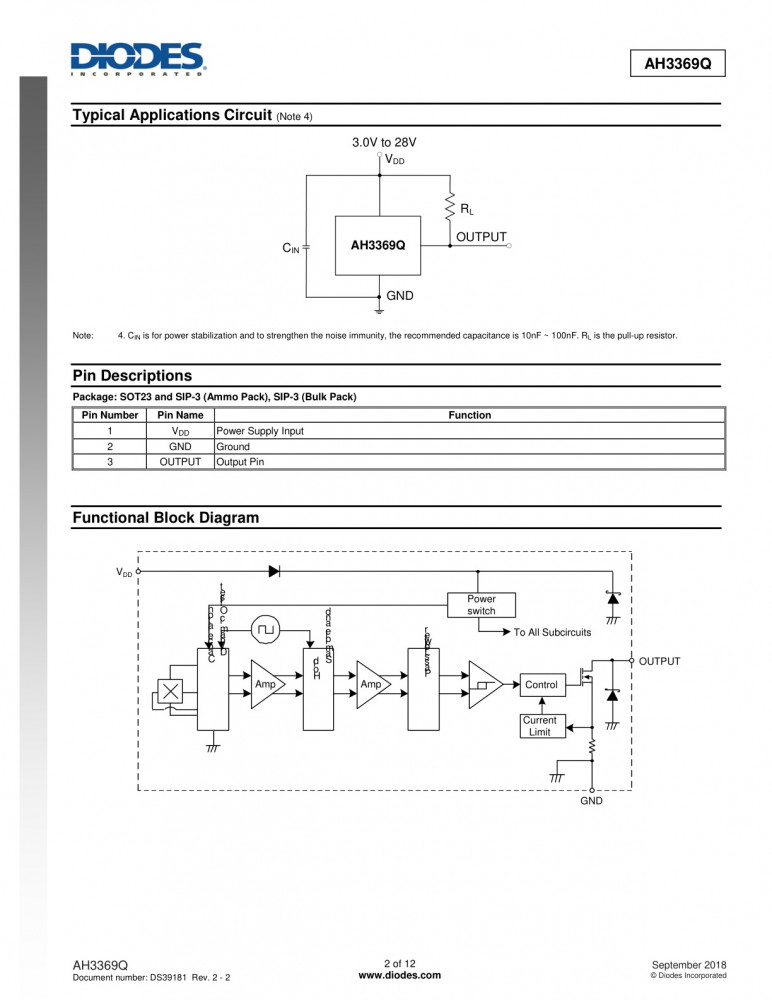 AH3369Q datasheet page 2