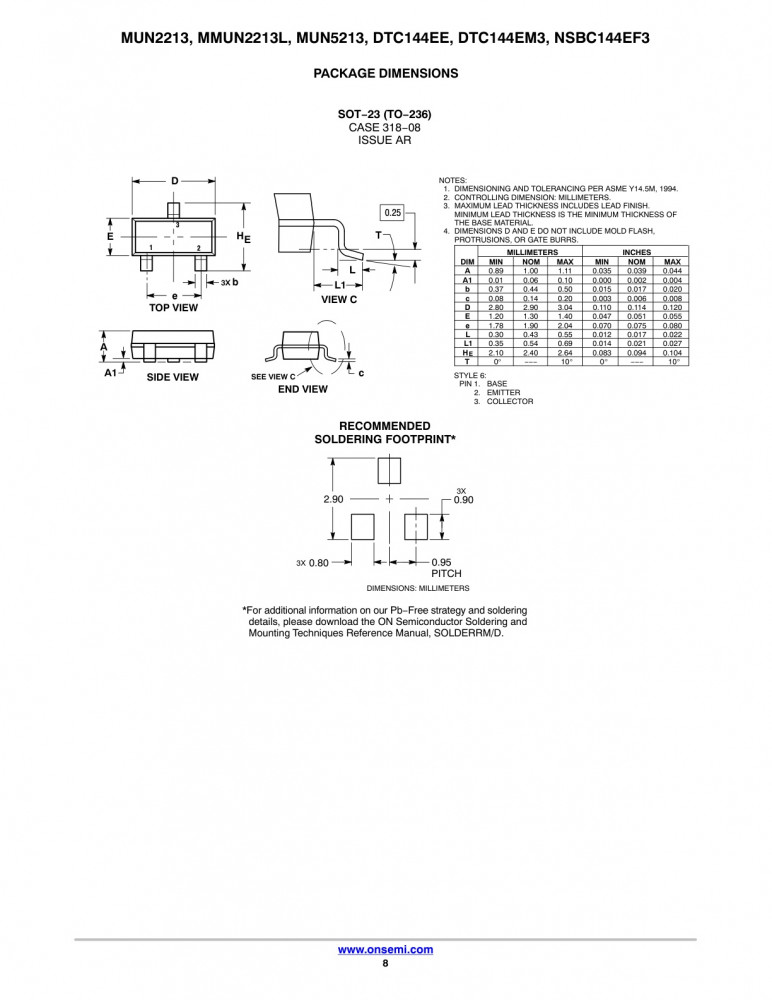 DTC144EM3T5G datasheet page 8