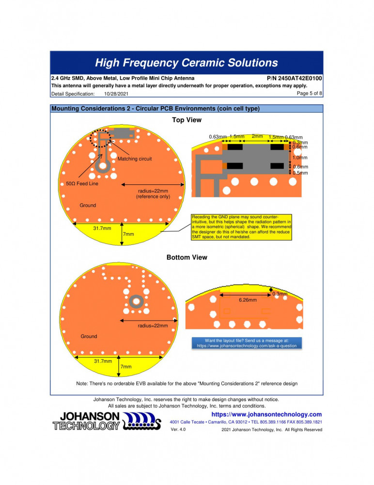 2450AT42E0100E datasheet page 5
