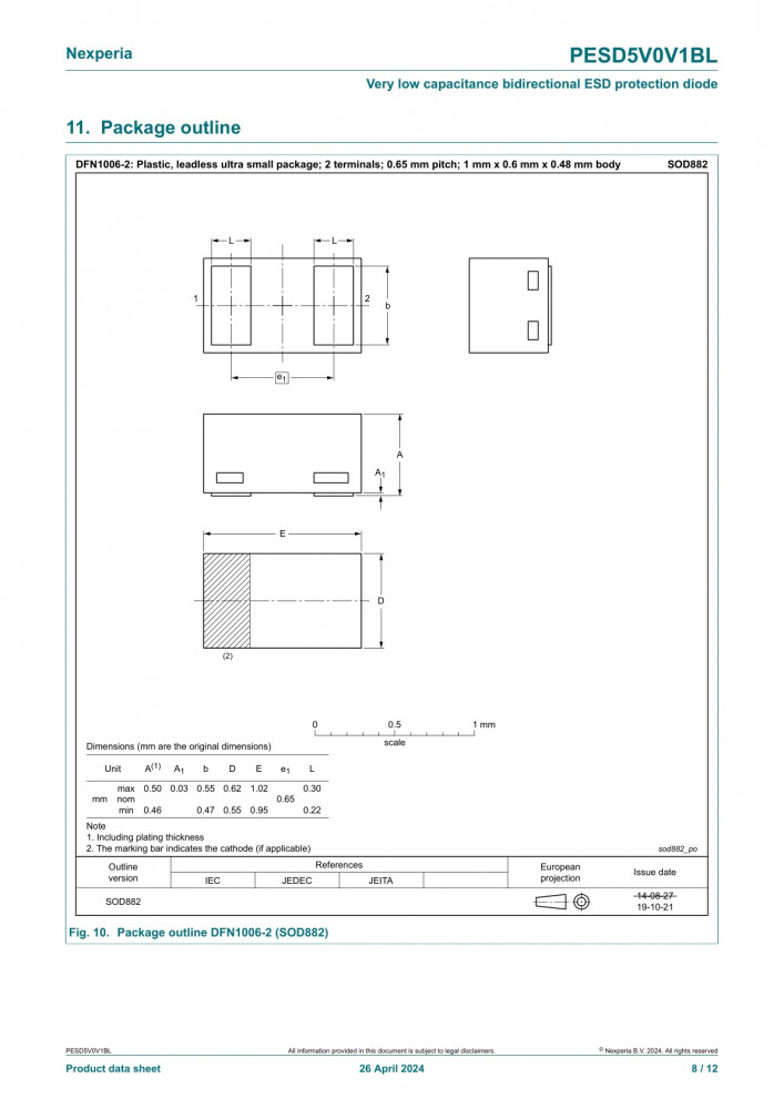 PESD5V0V1BL datasheet page 8