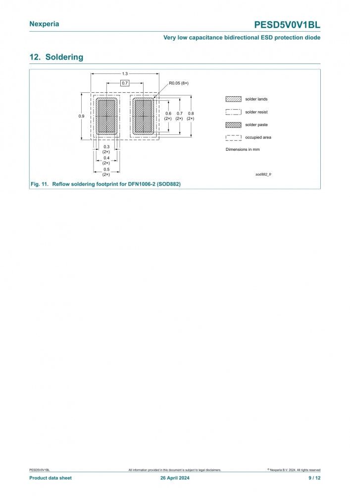 PESD5V0V1BL datasheet page 9