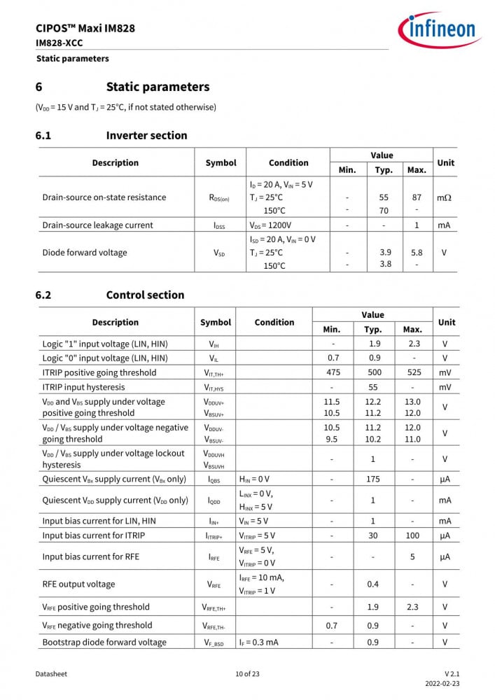 IM828 datasheet page 10