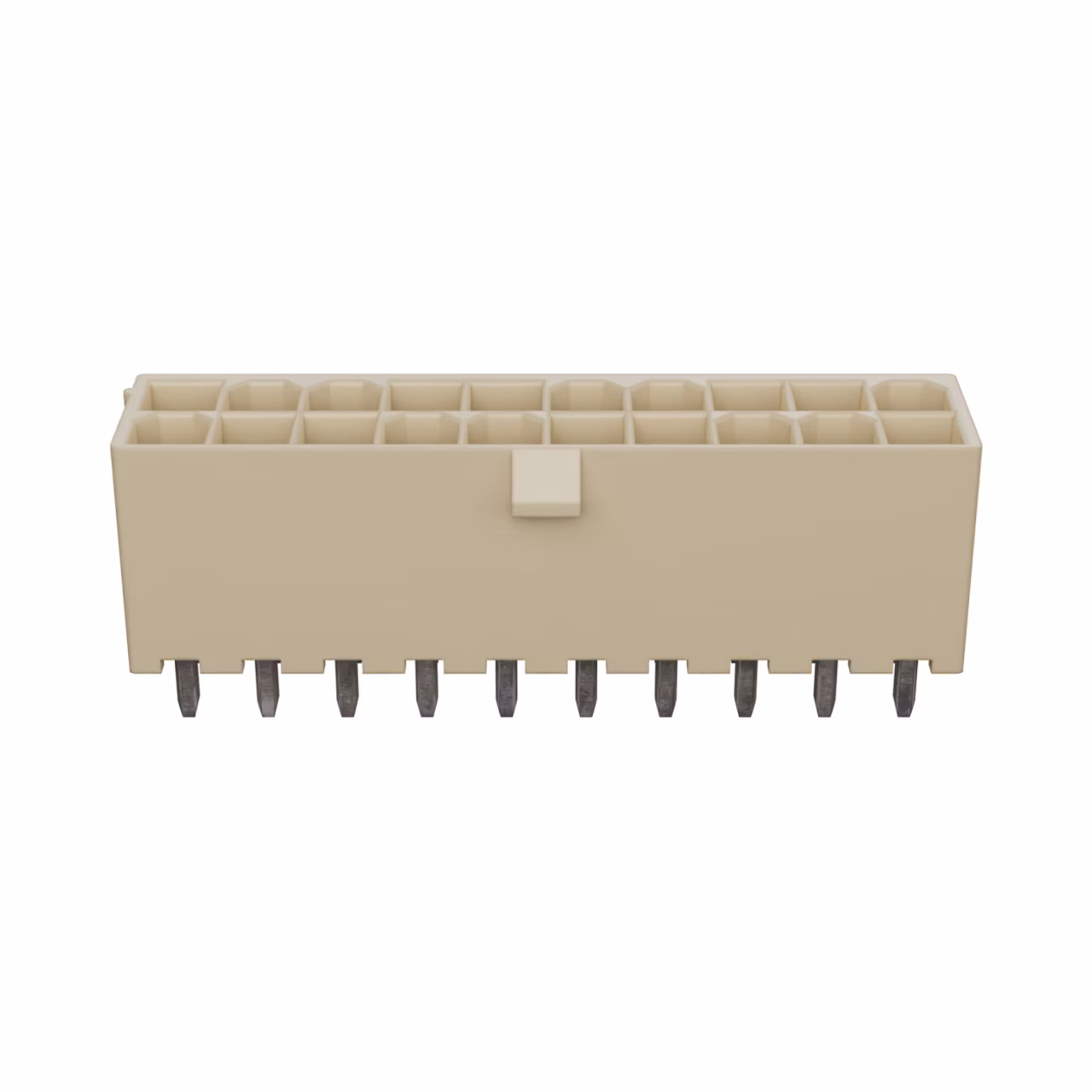 Mini-Fit HCS Header, 4.20mm Pitch, Dual Row, Vertical, without Snap-in Plastic Peg PCB Lock, 20 Circuits, Nylon 6/6 94V-0, Matte Tin (Sn) Plating, without Drain Holes for sale