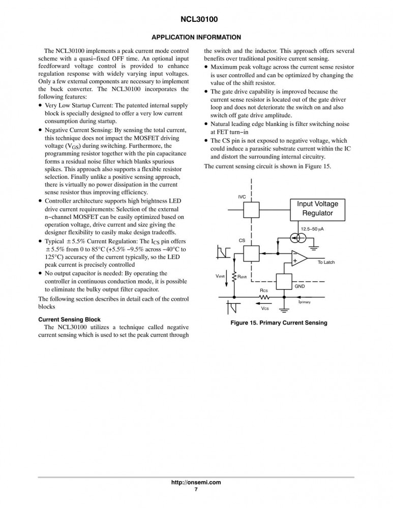 NCL30100 datasheet page 7