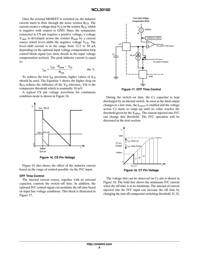 NCL30100 datasheet page 8