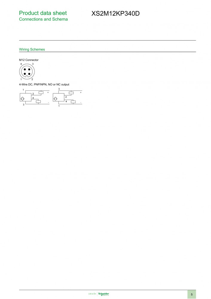 XS2M12KP340D technical document page 5