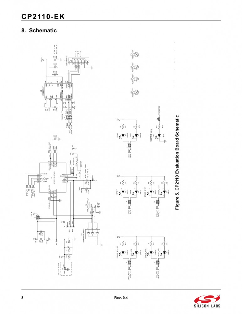 CP2110EK documentation page 8