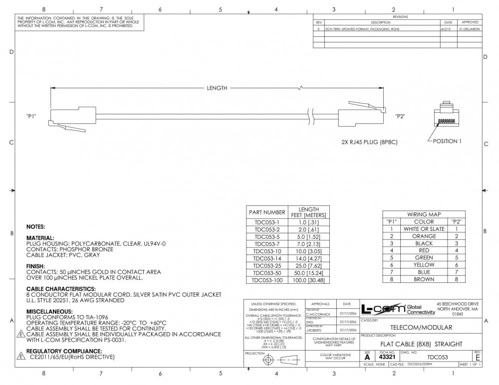 TDC053-1 technical document preview