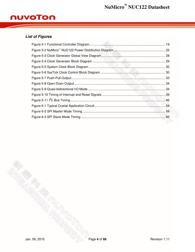 NUC122 datasheet page 4