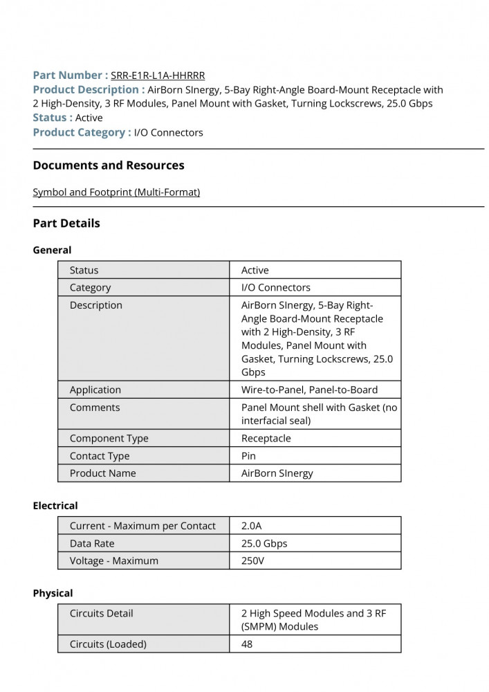 SRR-E1R-L1A-HHRRR technical document image 1