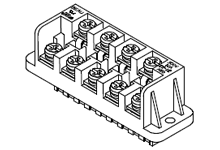 Mini-Fit Jr. Vertical Header, 4.20mm Pitch, Dual Row, 12 Circuits, with Snap-in Plastic Peg PCB Lock, Tin, Natural