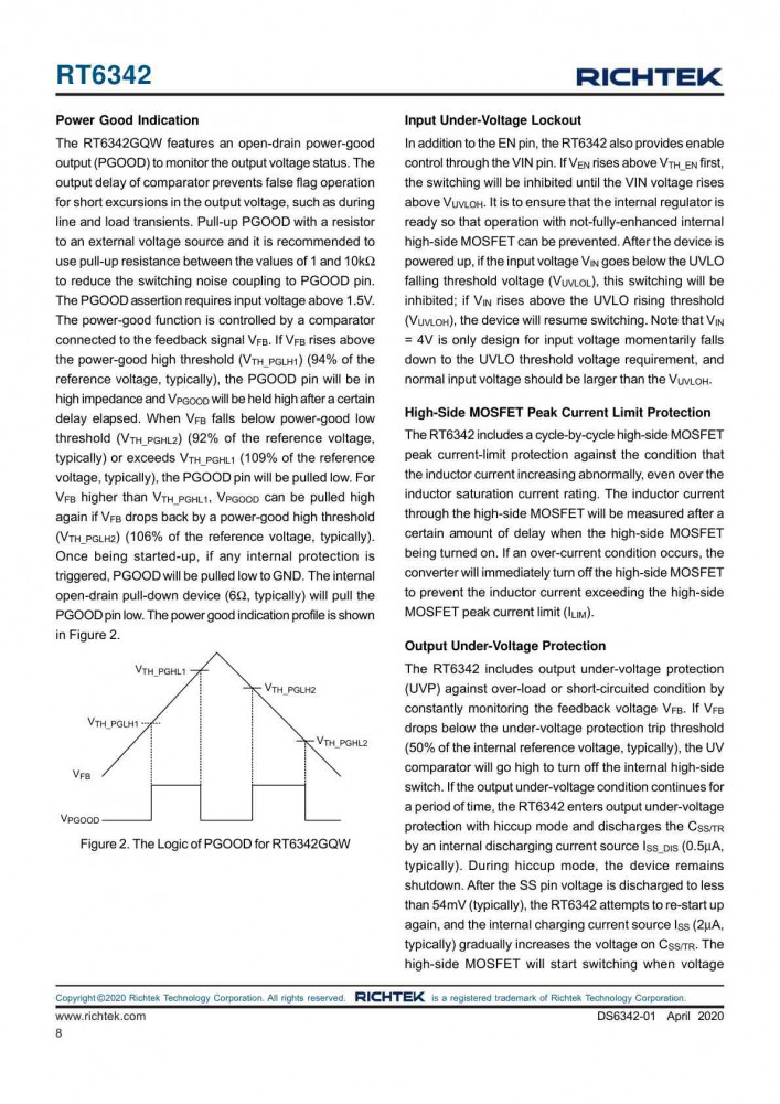 RT6342 technical document page 8