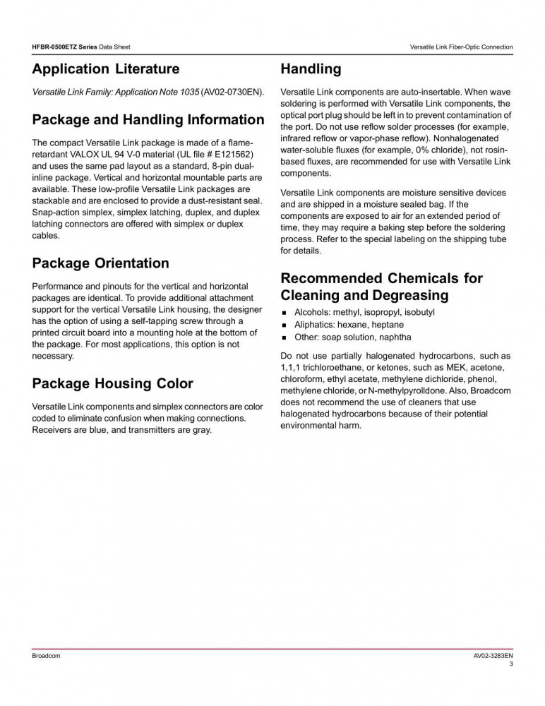 HFBR-2532ETZ datasheet page 3