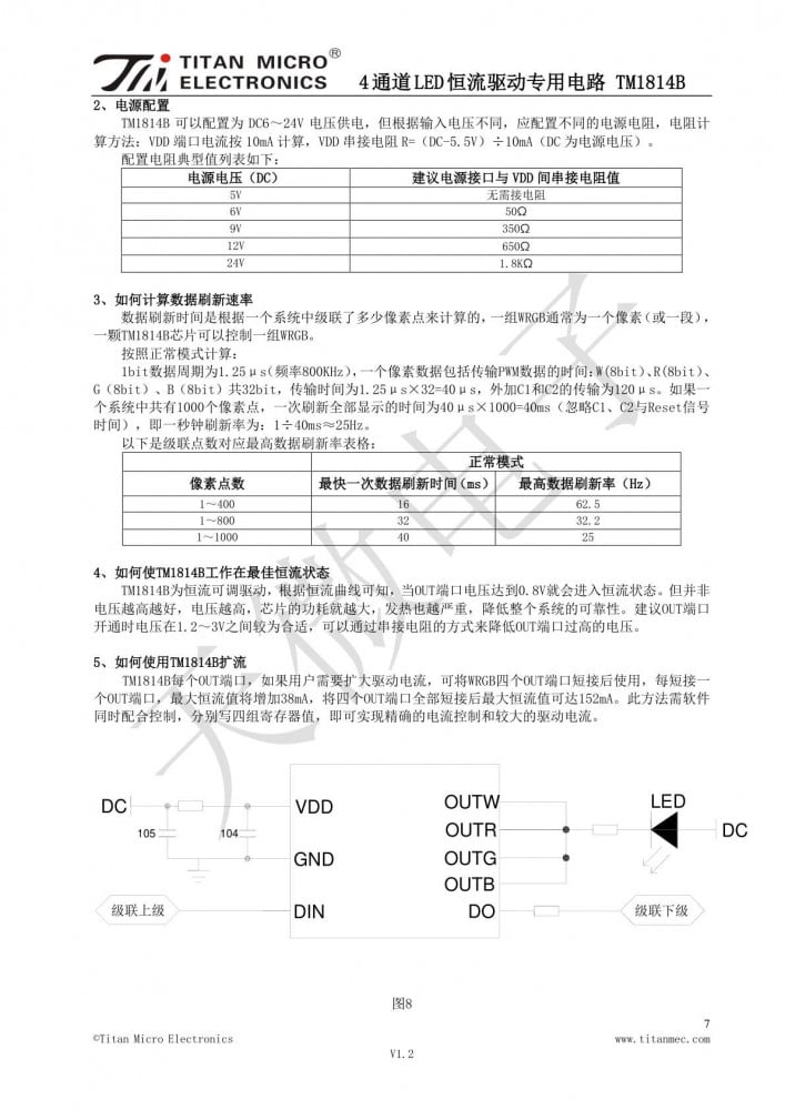 TM1814B datasheet page 7