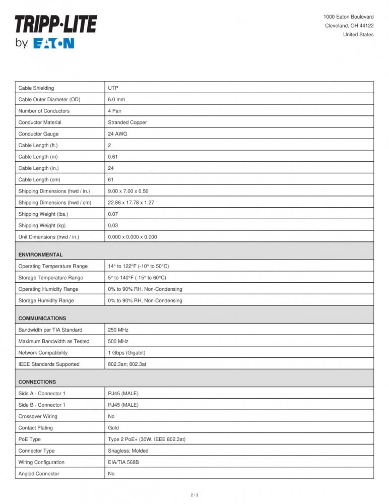 EATON N201-002-RD technical document page 2