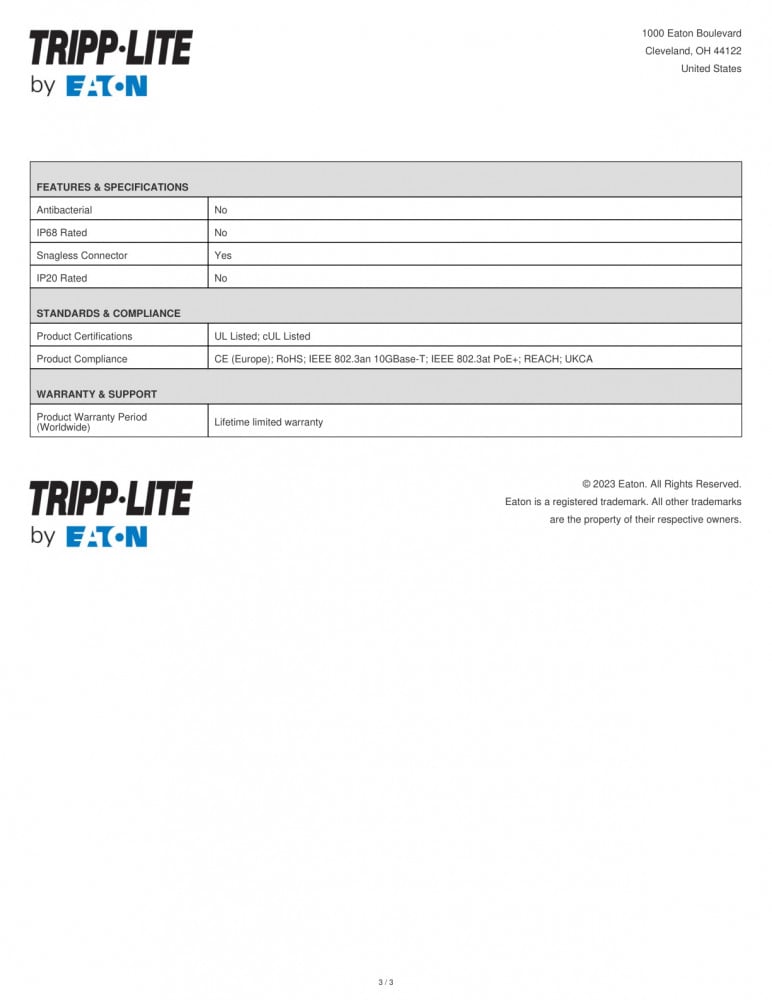 EATON N201-002-RD technical document page 3
