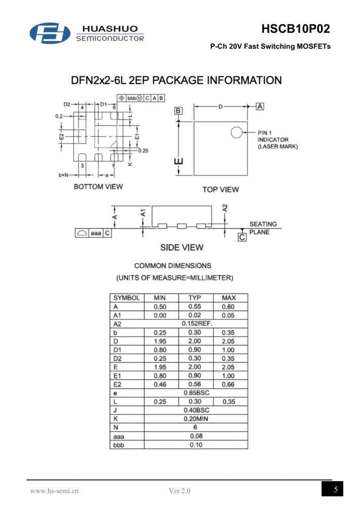 HSCB10P02 datasheet page 5