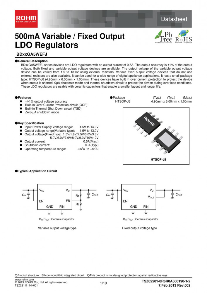 BD00GA5WEFJ-E2 datasheet page 1