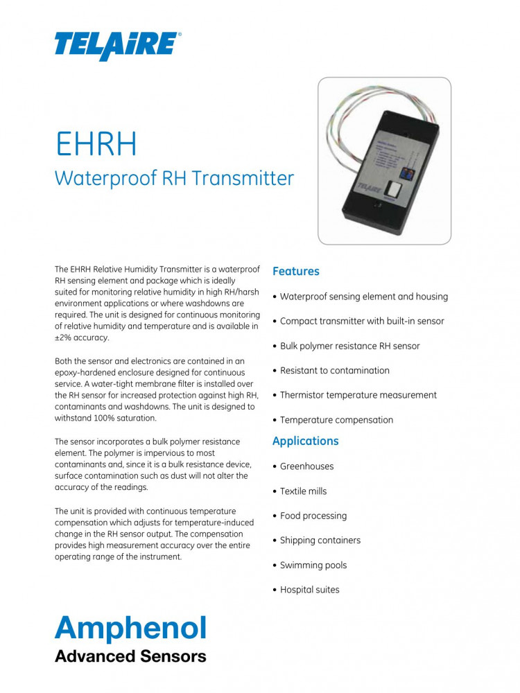 Amphenol EHRH product document page 1