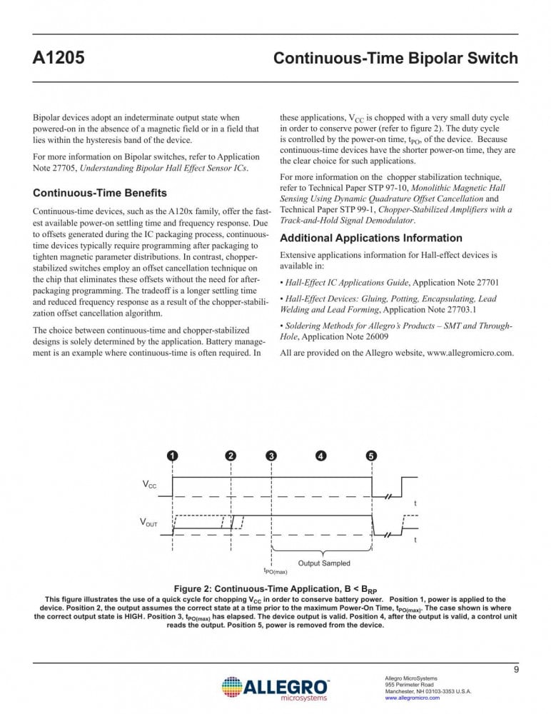 A1205 datasheet page 9