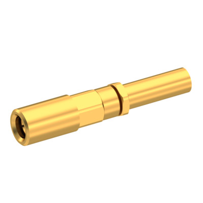 4.3-10 / STRAIGHT PLUG THREAD-IN SOLDER TYPE FOR 1/4
