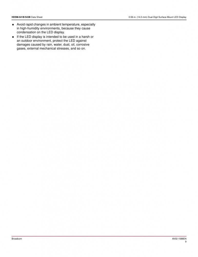 HDSM-541B datasheet page 9
